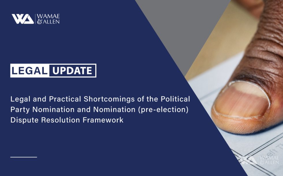 Legal and Practical Shortcomings of the Political Party Nomination and ...